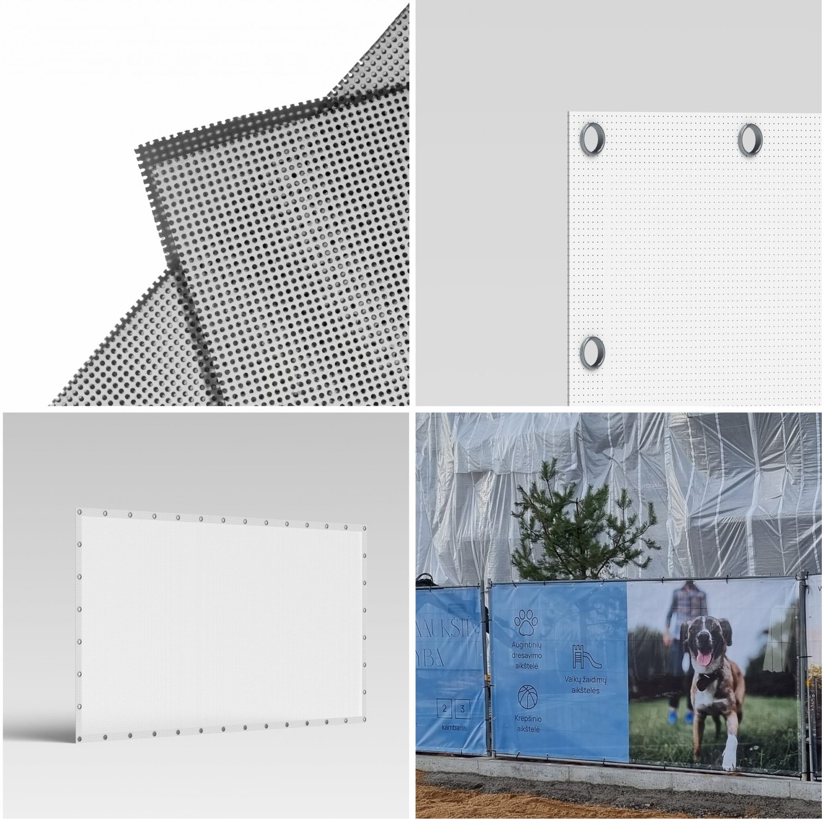 Mesh reklaminiai tentai 3400×1750 mm su spauda - Reklamos prekės